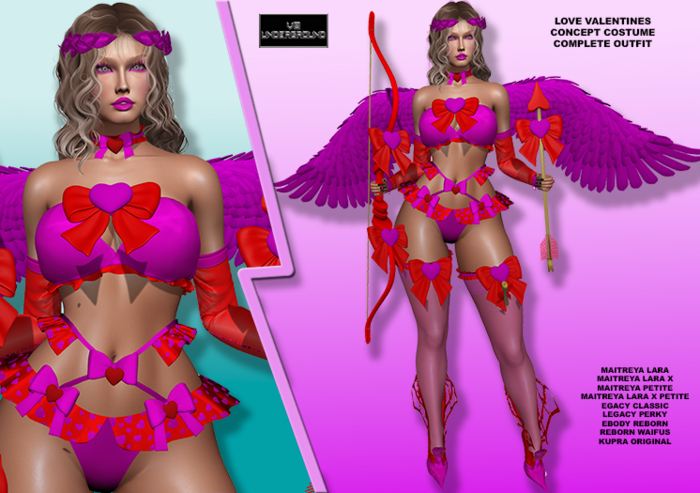 Second Life Marketplace Love Valentines Costume Complete Outfit